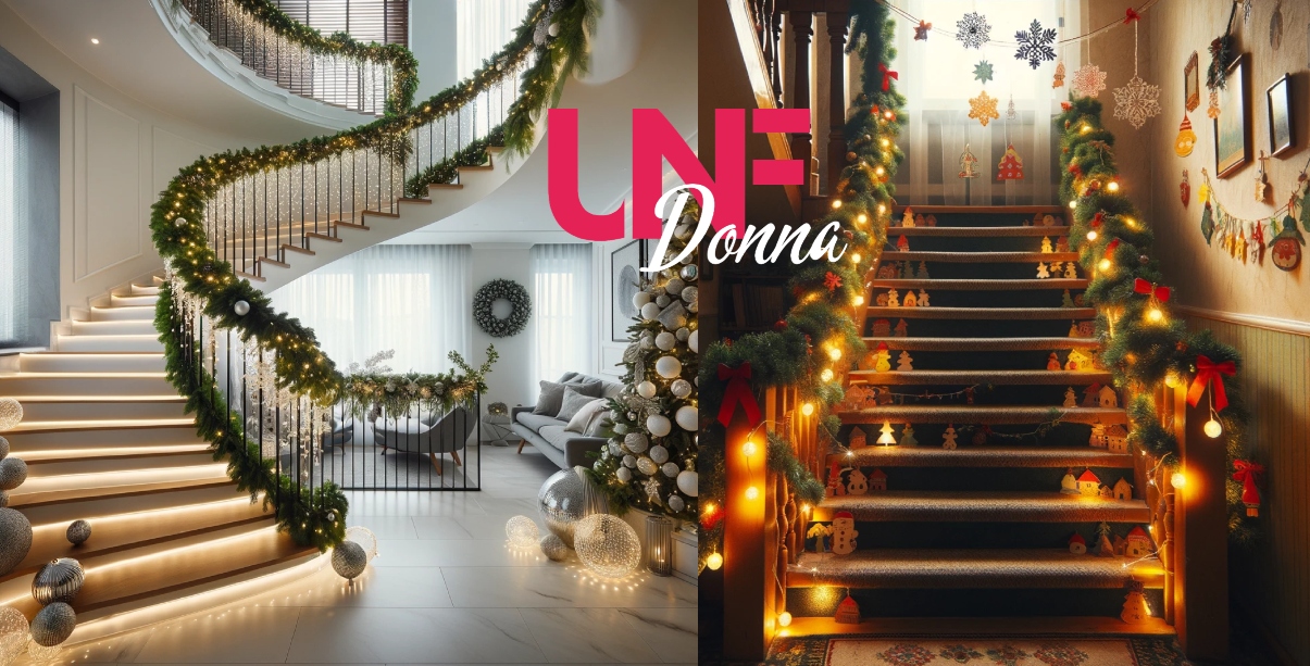 Addobbare le scale interne di casa a Natale: le idee di UNFdonna - UNF ...