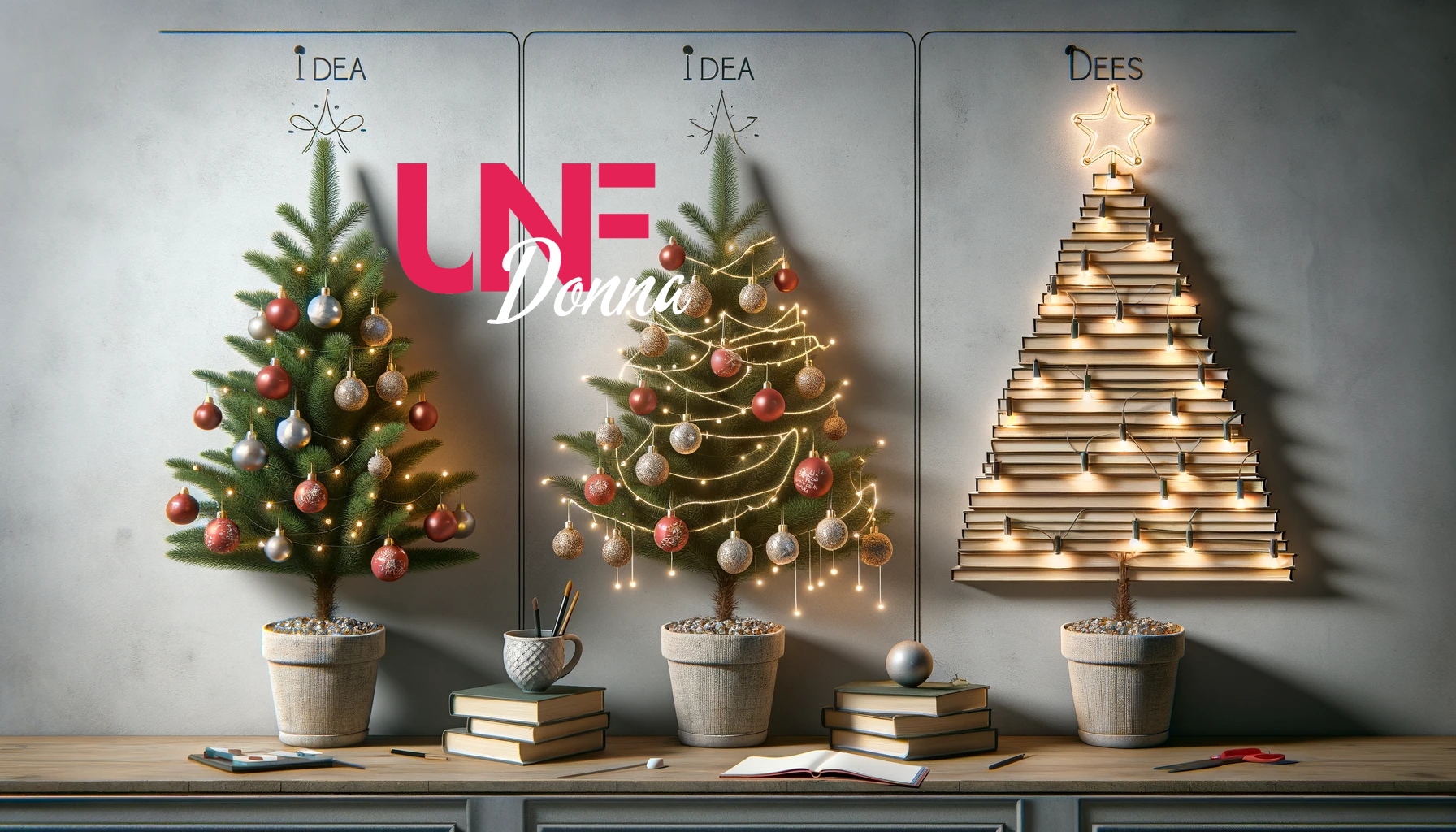 Alberelli e alberi di Natale mini per chi ha poco spazio: cosa fare, quali scegliere - UNF Donna