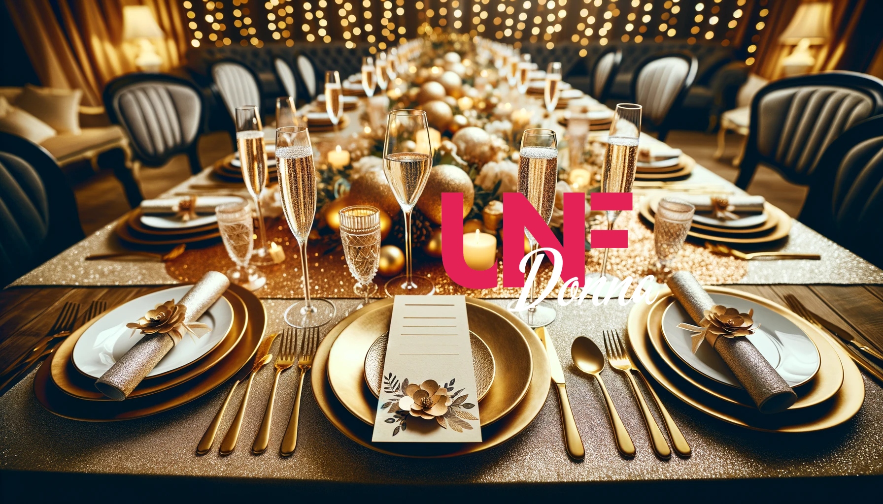 La tavola per il cenone di Capodanno: idee e segnaposto fai da te - UNF ...