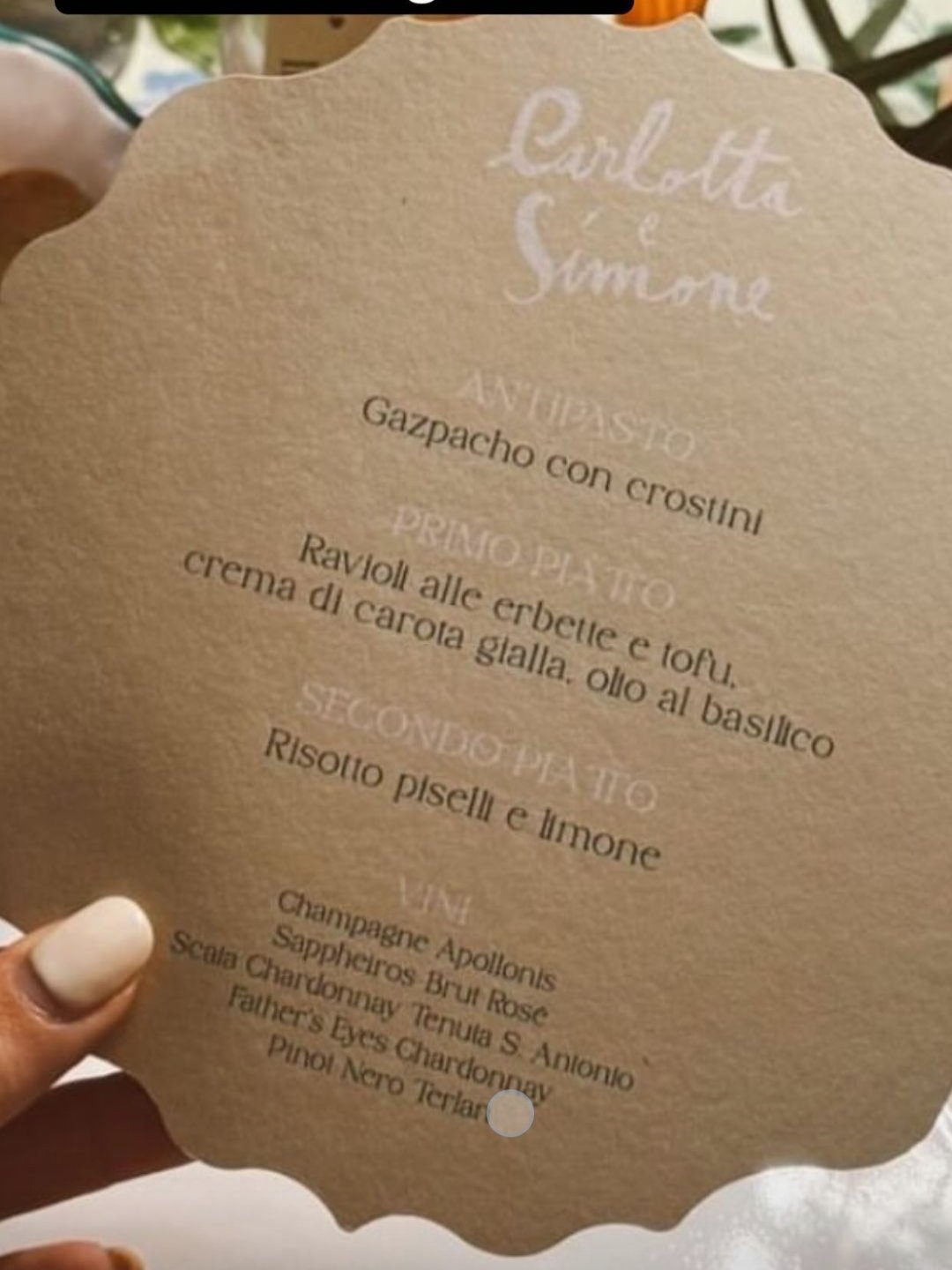 Carlotta Perego Cucina Botanica si è sposata ma la polemica sul menu ...